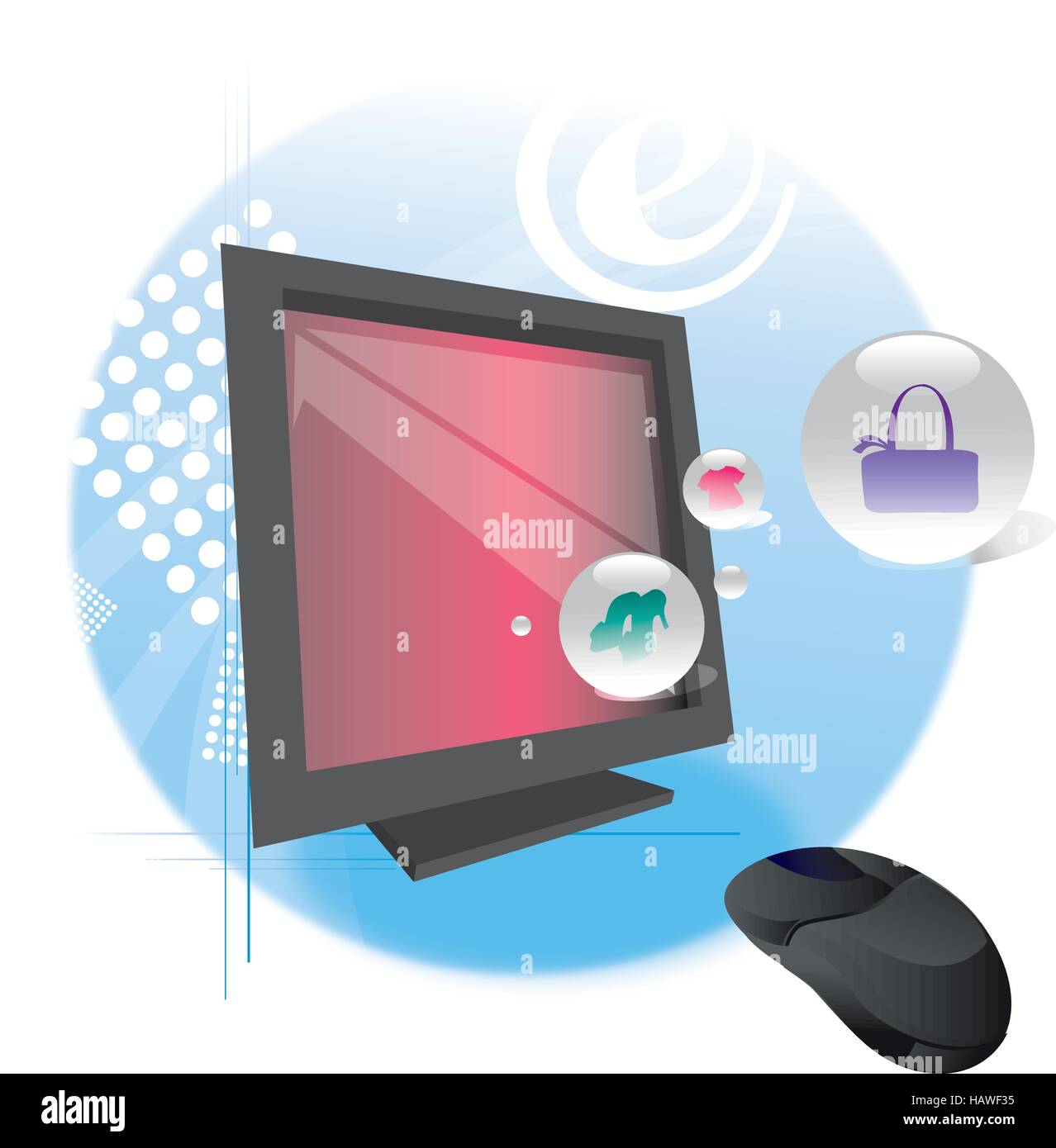 Computer painting Stock Vector Images - Alamy