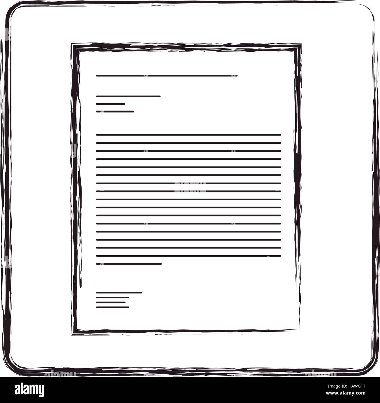 Piece of paper icon. Document data archive office and information theme ...