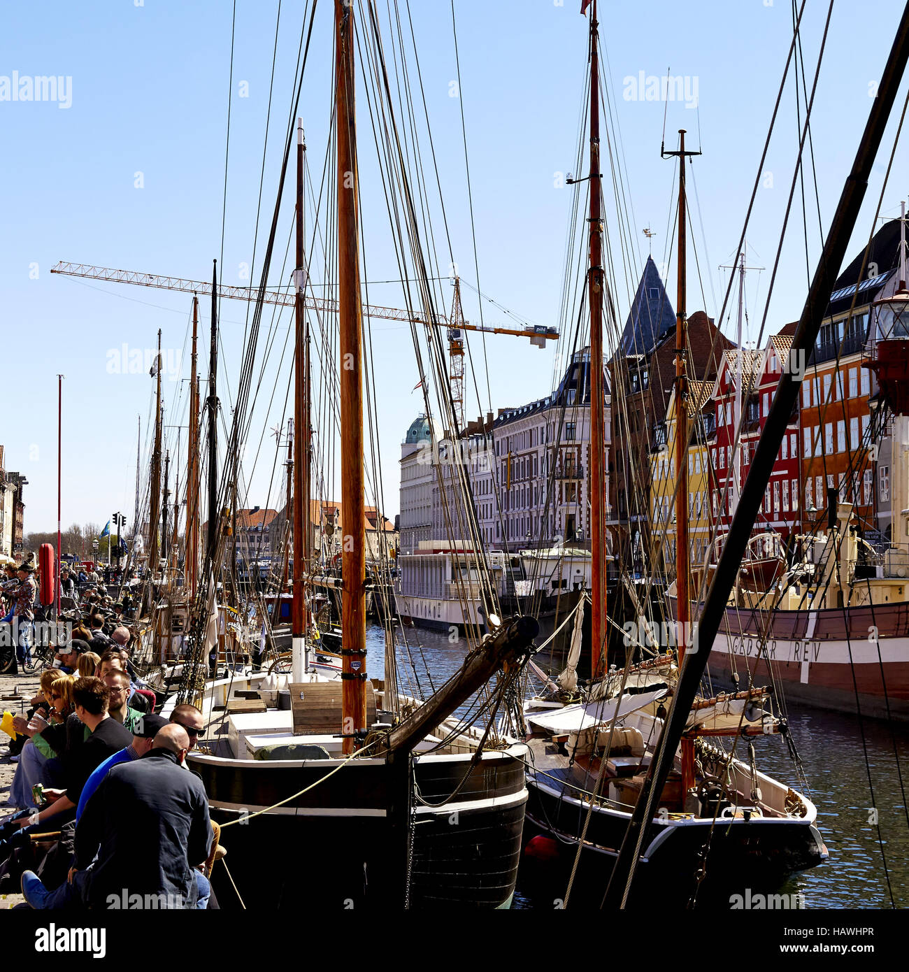 Nyhavn (New Harbour) in Copenhagen, Denmark Stock Photo - Alamy