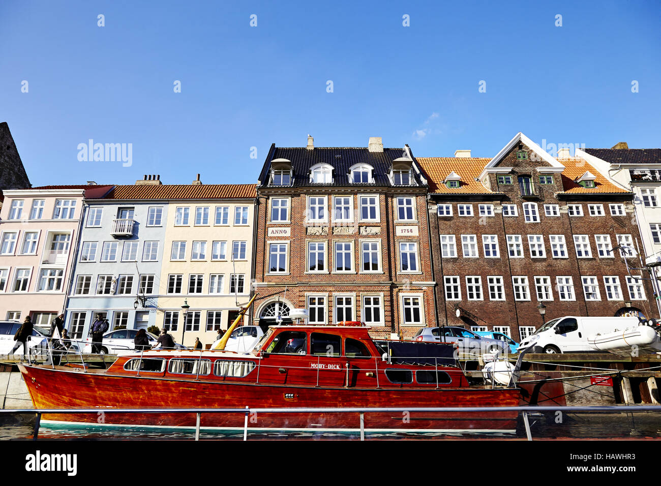 Nyhavn (New Harbour) in Copenhagen, Denmark Stock Photo - Alamy