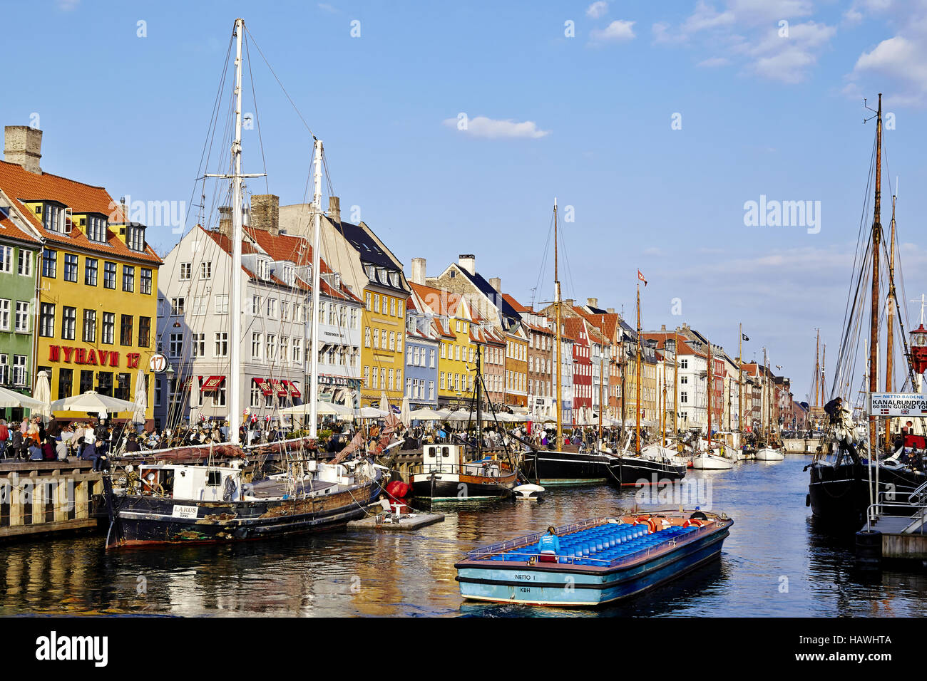 Nyhavn (New Harbour) in Copenhagen, Denmark Stock Photo - Alamy