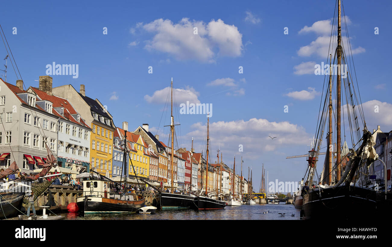 Nyhavn (New Harbour) in Copenhagen, Denmark Stock Photo - Alamy