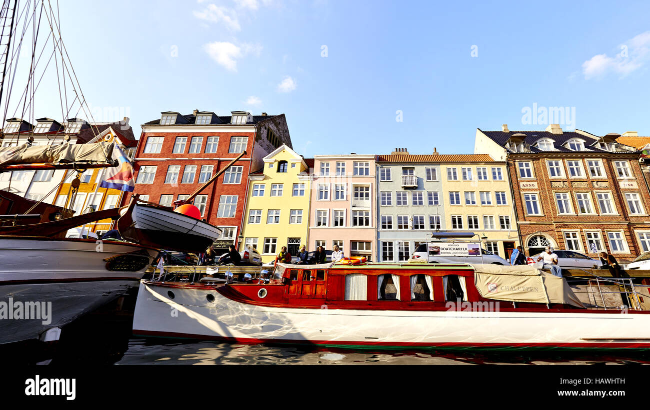 Nyhavn (New Harbour) in Copenhagen, Denmark Stock Photo - Alamy
