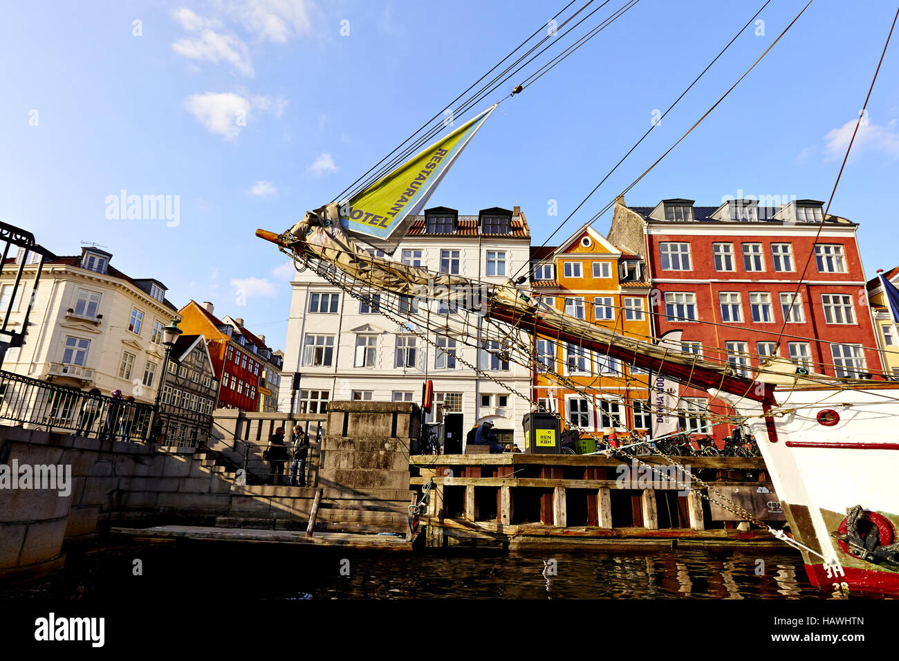Nyhavn (New Harbour) in Copenhagen, Denmark Stock Photo - Alamy