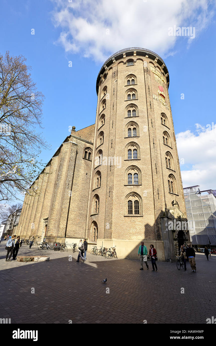 Round Tower in Copenhagen Stock Photo - Alamy