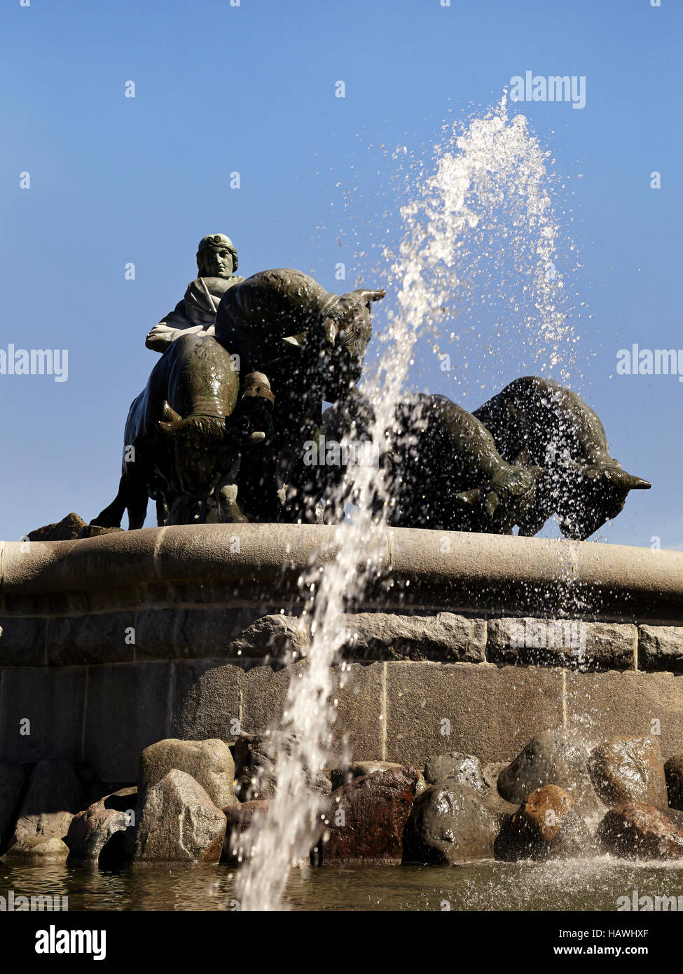 Gefion Fountain in Copenhagen Stock Photo - Alamy