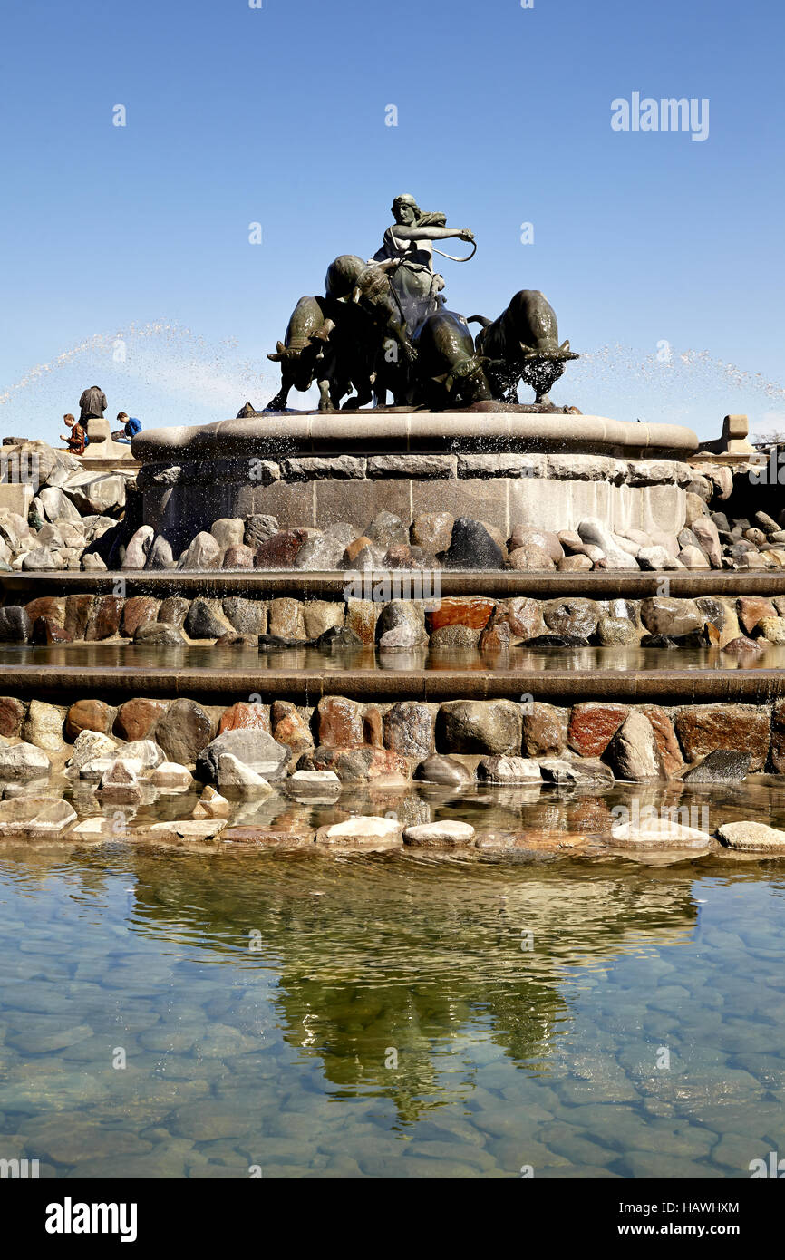 Gefion Fountain in Copenhagen Stock Photo - Alamy
