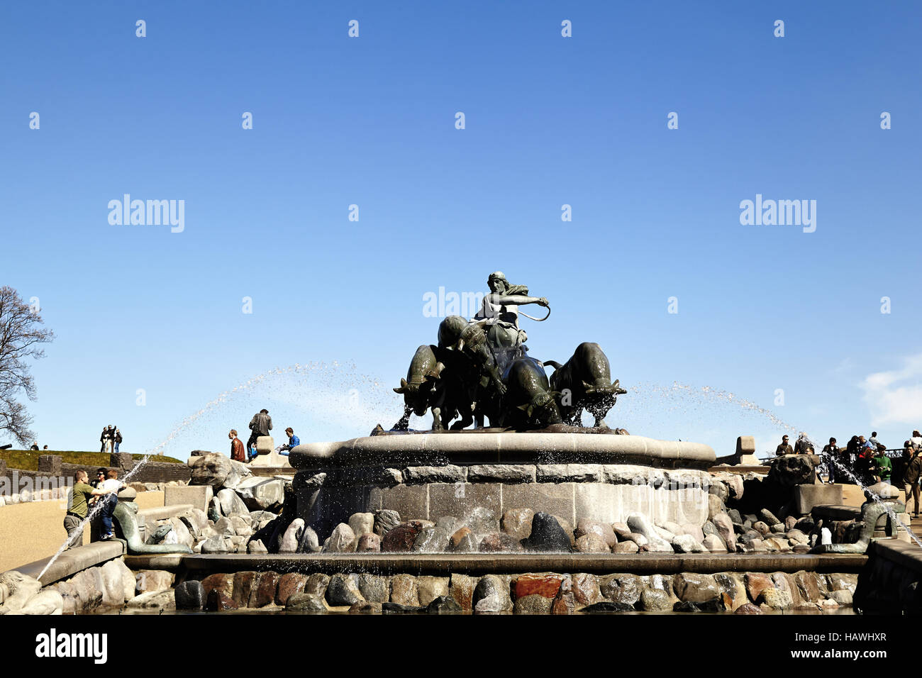 Gefion Fountain in Copenhagen Stock Photo - Alamy
