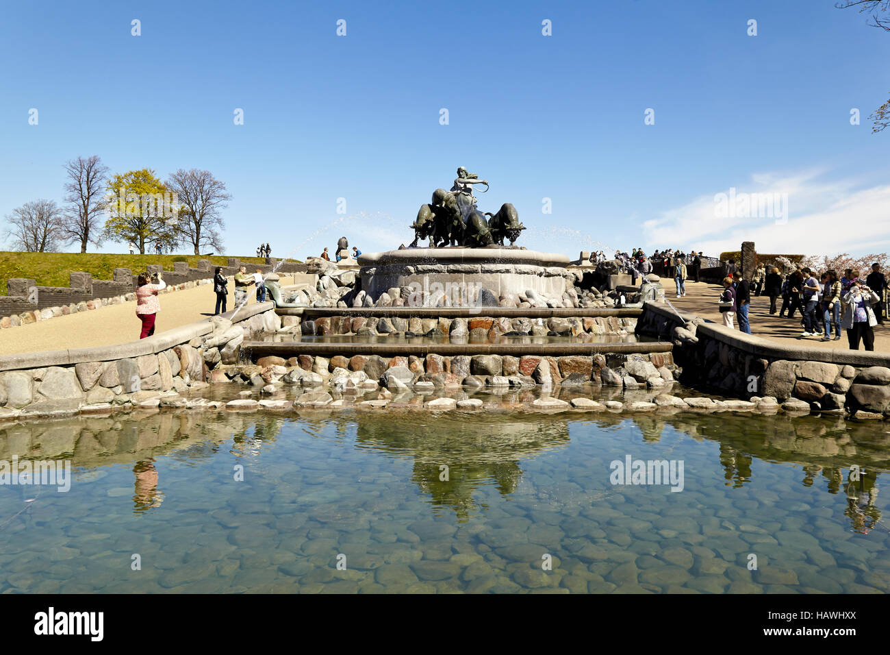 Gefion Fountain in Copenhagen Stock Photo - Alamy