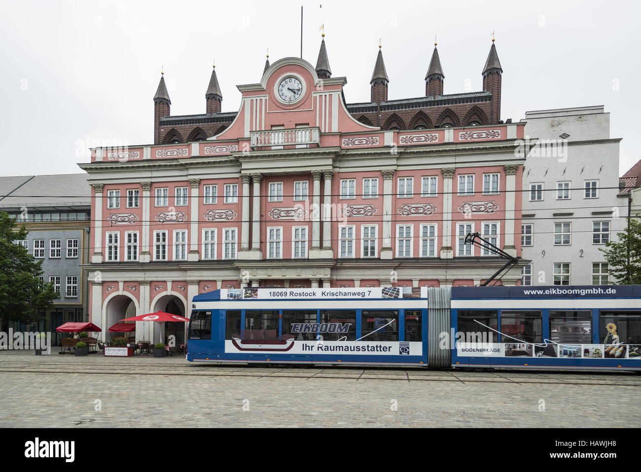 Town Hall, Rostock Stock Photo - Alamy