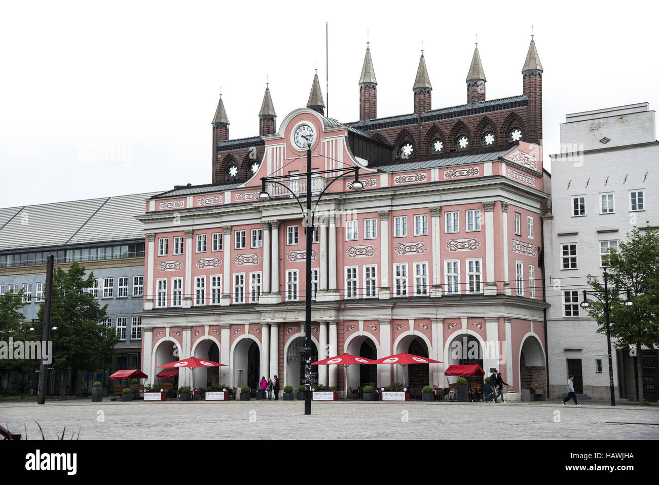 Town Hall, Rostock Stock Photo - Alamy
