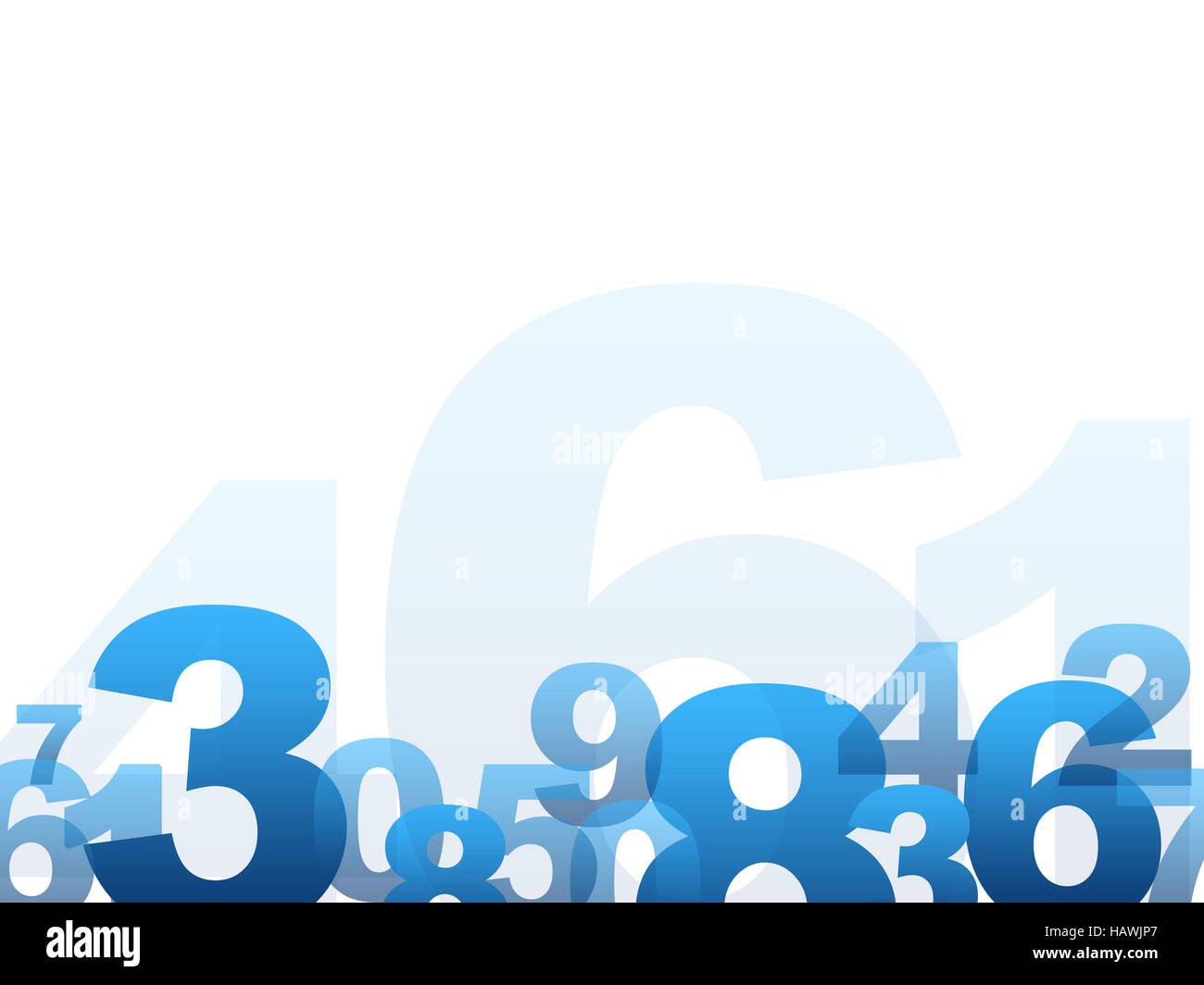 Background blue numbers Stock Photo - Alamy