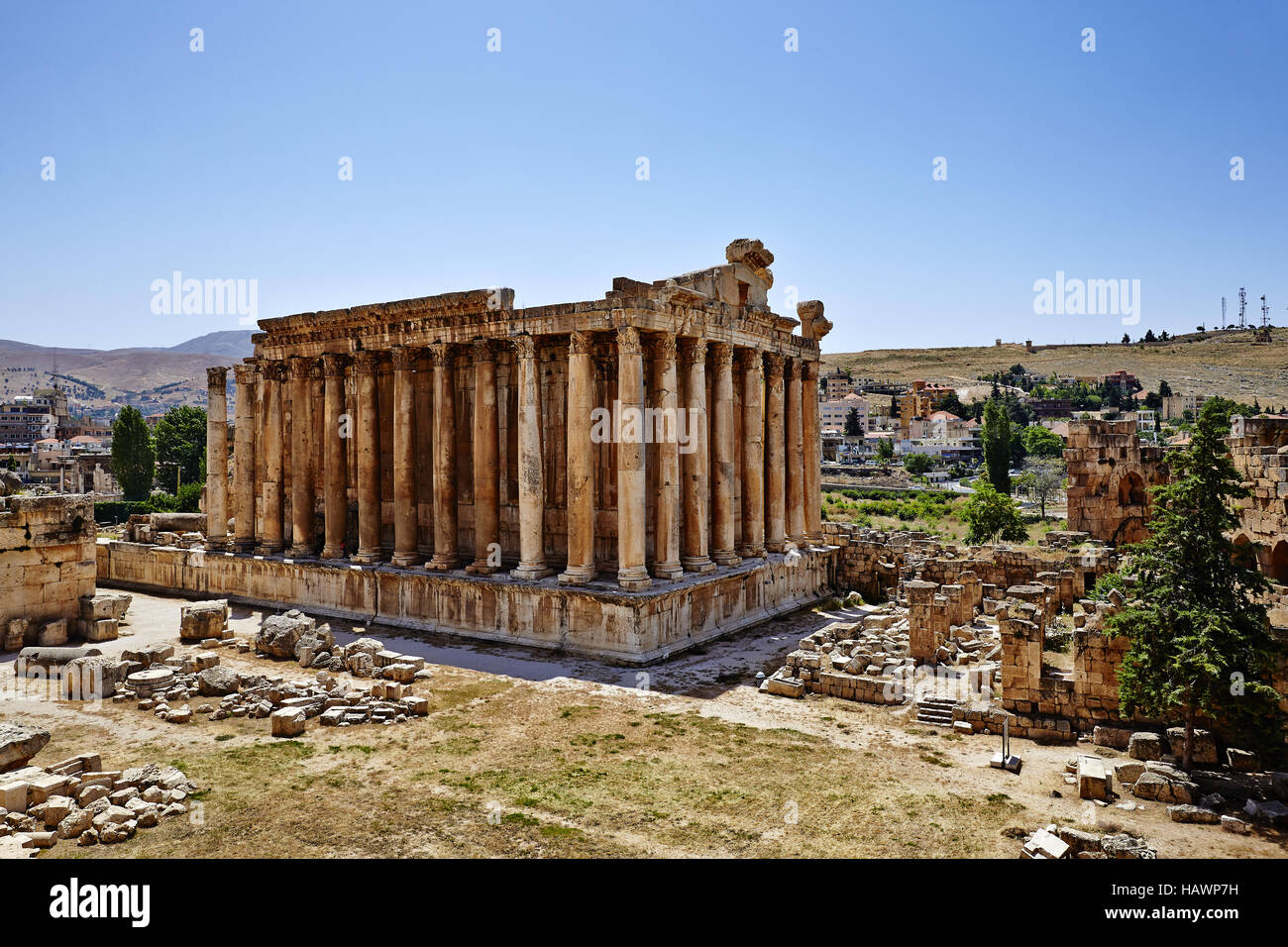 Temple of Bacchus - Baalbek, Lebanon Stock Photo - Alamy