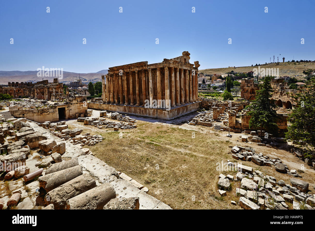 Temple of Bacchus - Baalbek, Lebanon Stock Photo - Alamy