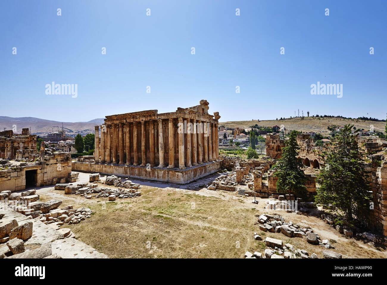 Temple of Bacchus - Baalbek, Lebanon Stock Photo - Alamy
