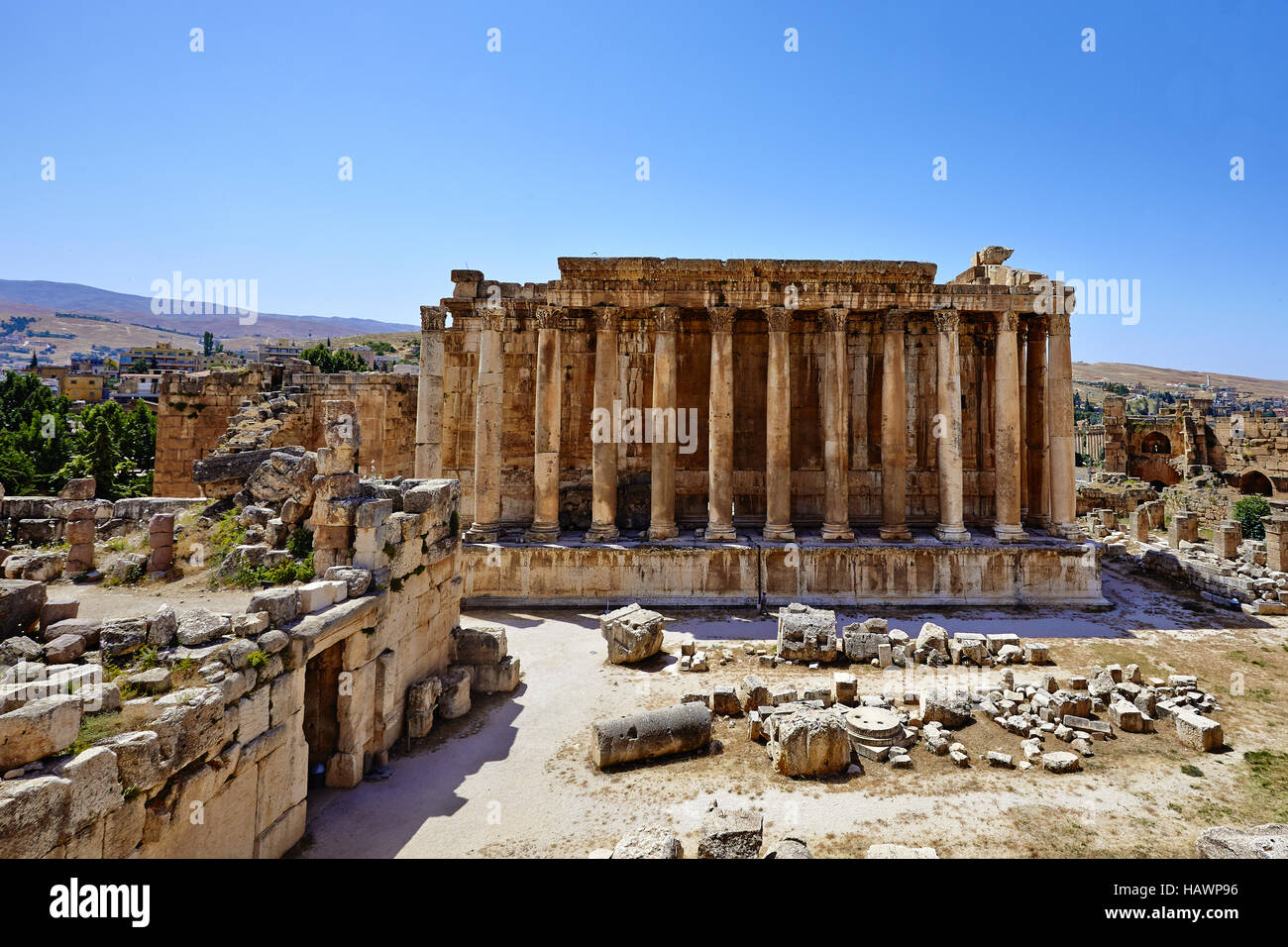 Temple of Bacchus - Baalbek, Lebanon Stock Photo - Alamy