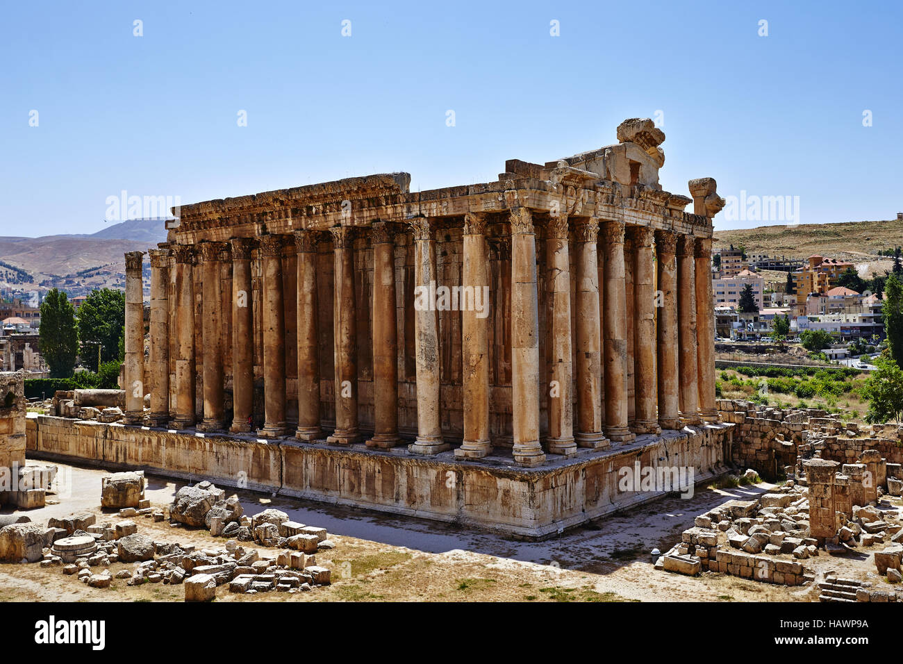 Temple of Bacchus - Baalbek, Lebanon Stock Photo - Alamy