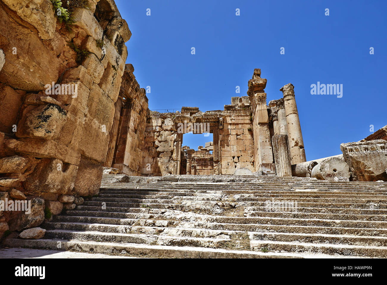 Temple of Bacchus - Baalbek, Lebanon Stock Photo - Alamy