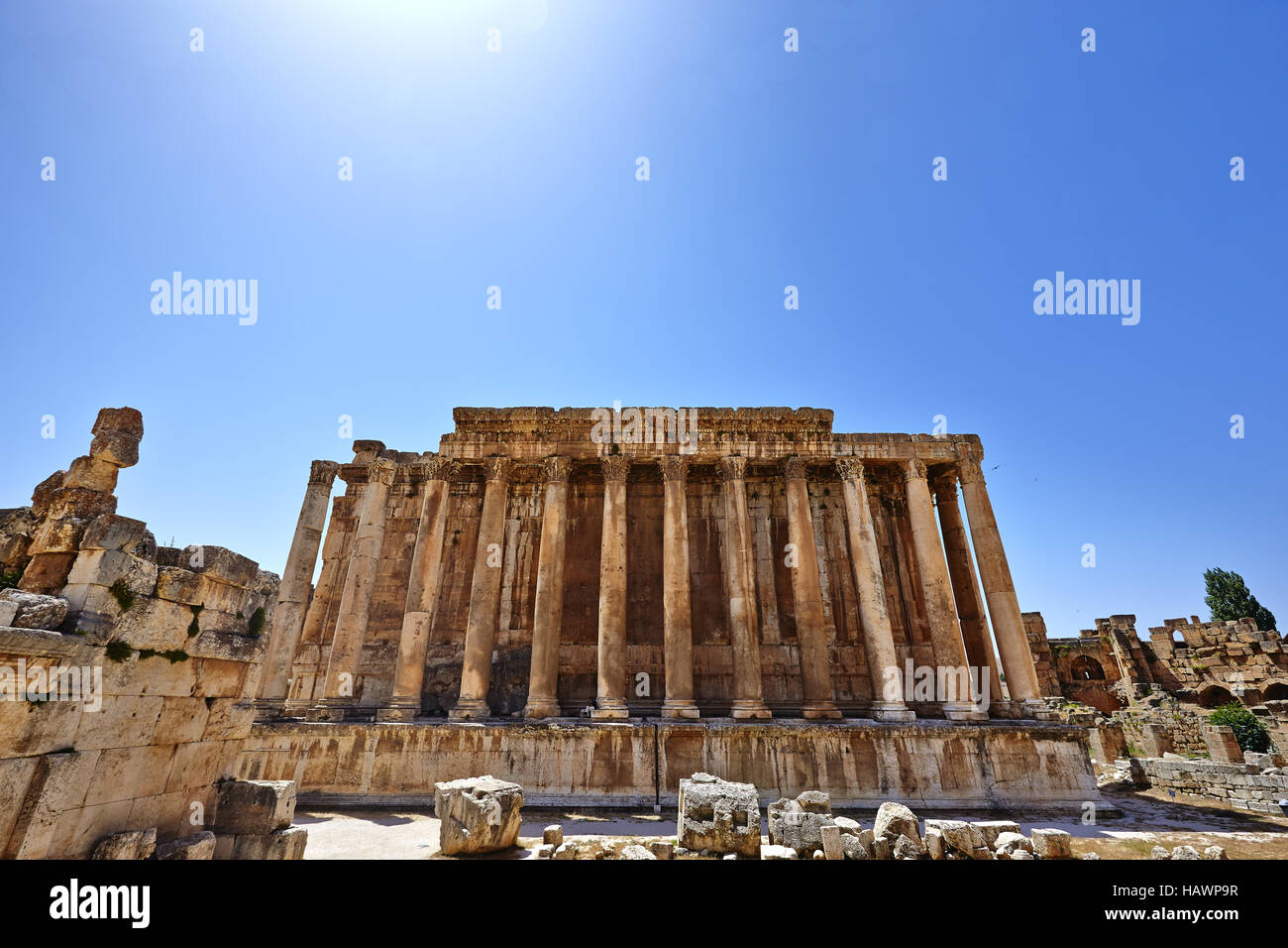 Temple of Bacchus - Baalbek, Lebanon Stock Photo - Alamy