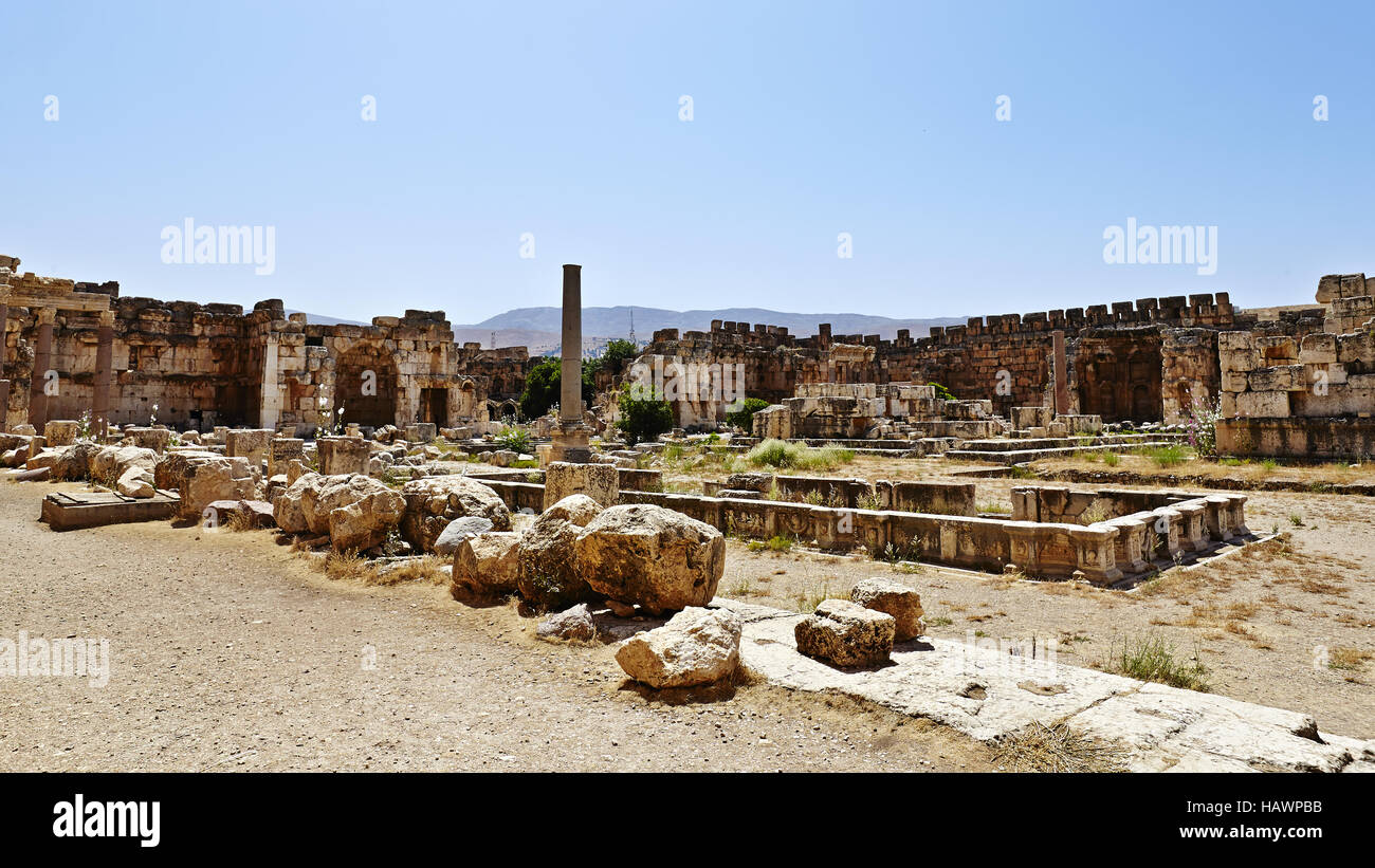 Great Court - Baalbek, Lebanon Stock Photo - Alamy