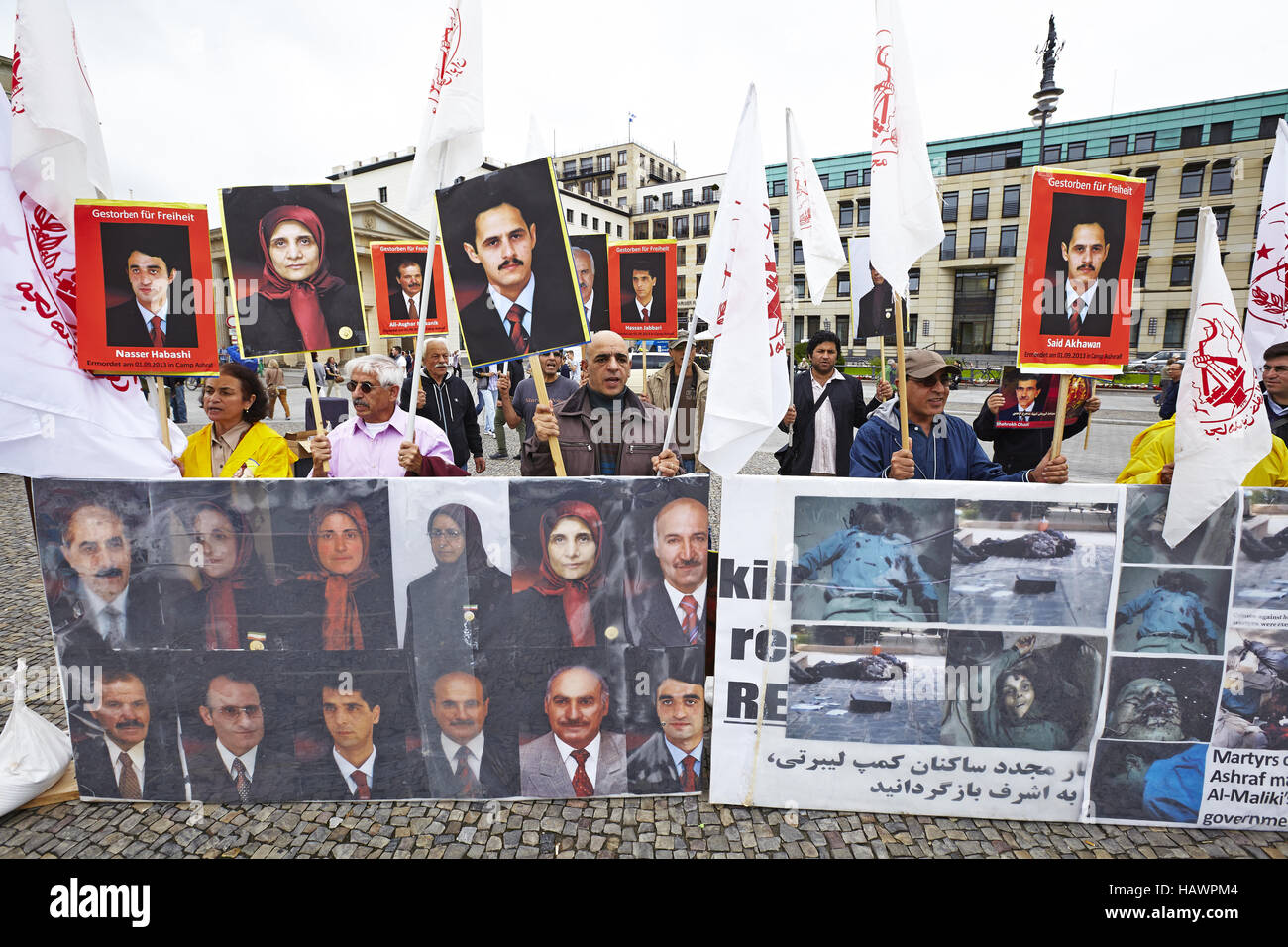 NCRI demonstrated at Brandenburg Gate Stock Photo - Alamy