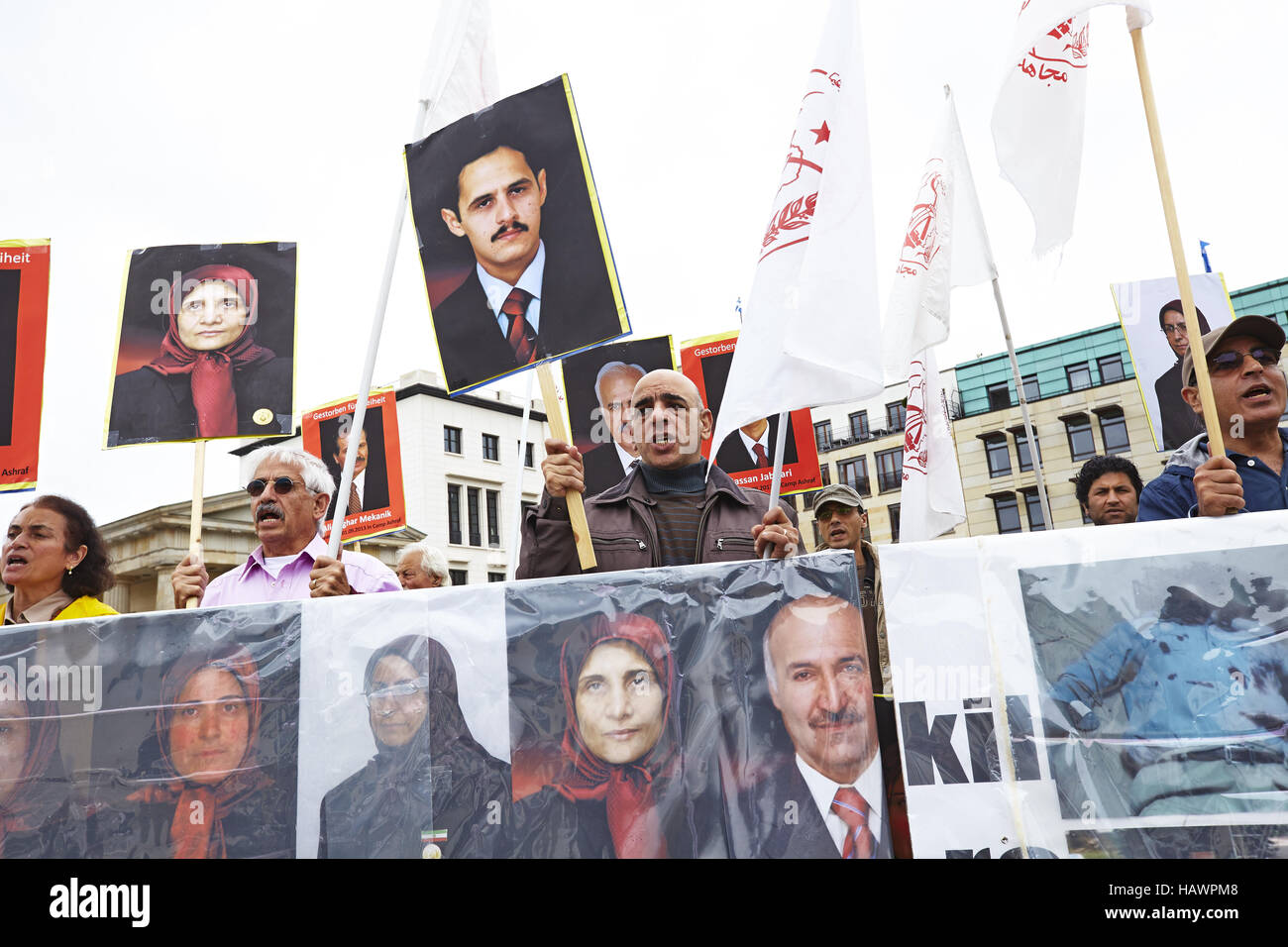 NCRI demonstrated at Brandenburg Gate Stock Photo - Alamy
