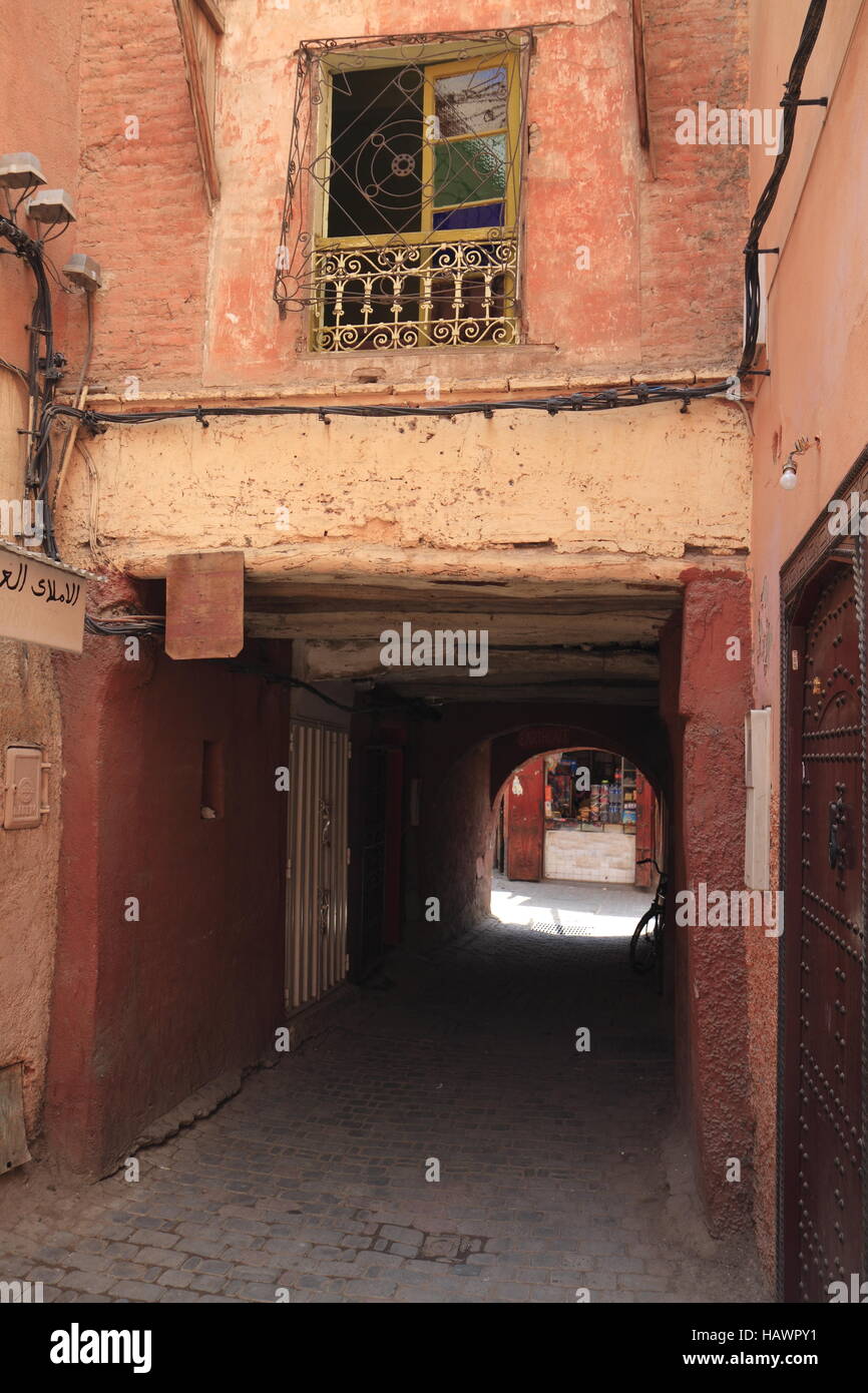 Alley in Marrakech Stock Photo - Alamy