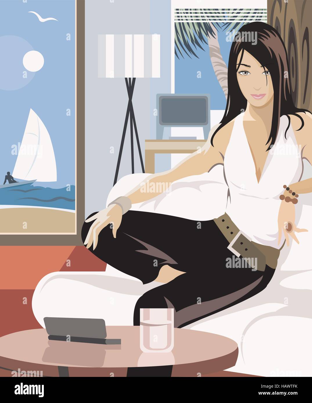 Computer Graphic Illustration and Painting Paintings Stock Vector Image ...