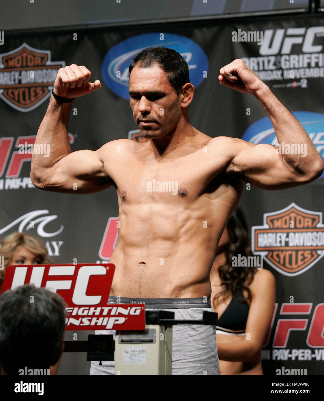Antonio Rogerio Nogueira at the UFC 106 weigh-ins at the Mandalay ...