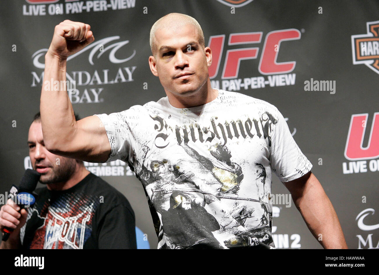 Tito Ortiz at the UFC 106 weigh-ins at the Mandalay Events Center on ...
