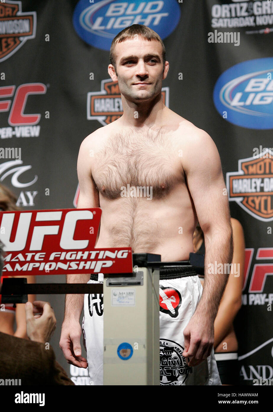 Jacob Volkmann at the UFC 106 weigh-ins at the Mandalay Events Center ...