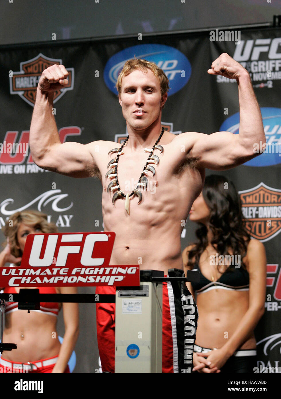 Jake Rosholt at the UFC 106 weigh-ins at the Mandalay Events Center on ...