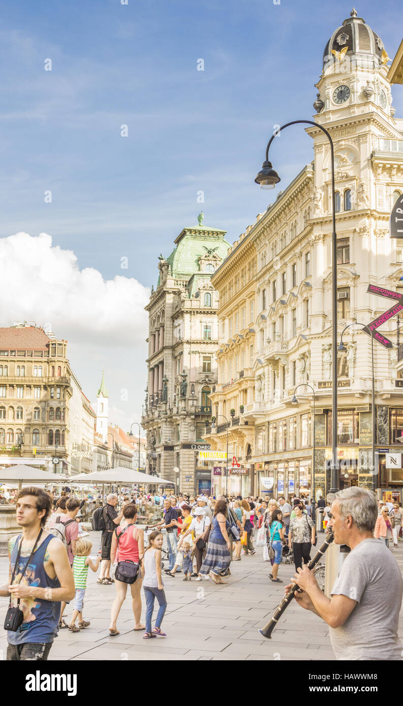 street musician, vienna Stock Photo - Alamy