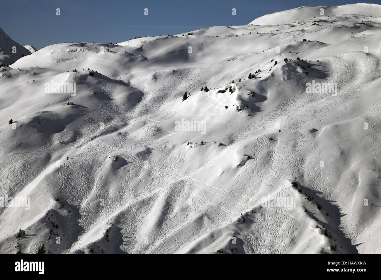 Deep snow slope Stock Photo - Alamy