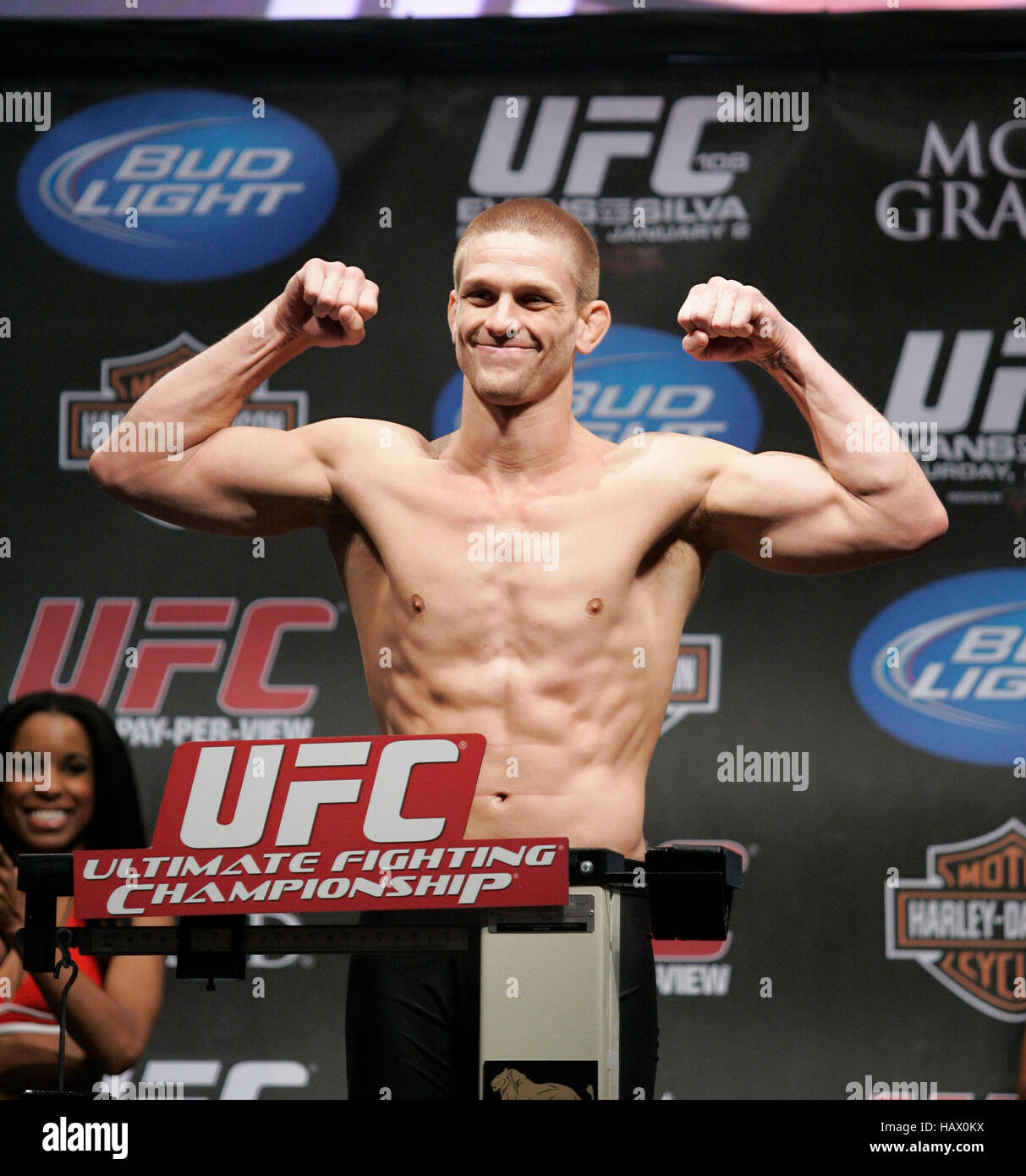 Mike Pyle at the UFC 108 weigh-ins at the MGM Grand Garden Arena on ...