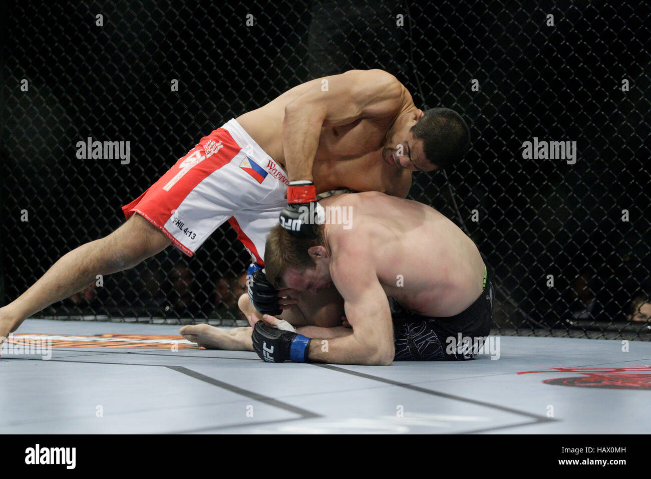 Mark Munoz, top, fights Ryan Jensen during UFC 108 at the MGM Grand ...