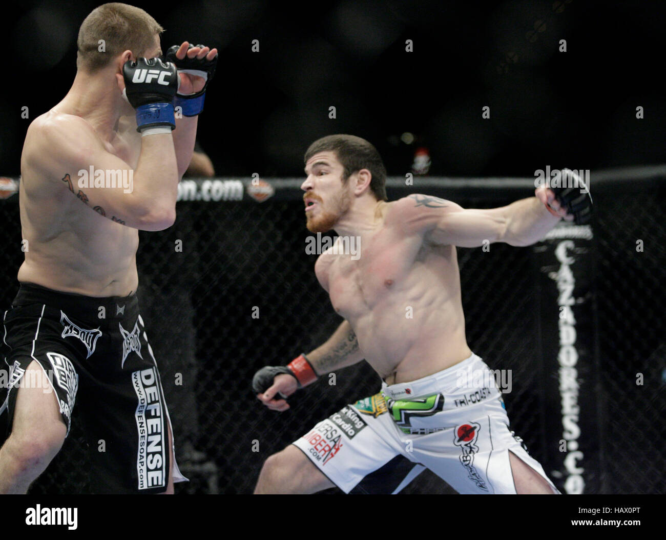 Jim Miller, right, fights Duane Ludwig during UFC 108 at the MGM Grand ...
