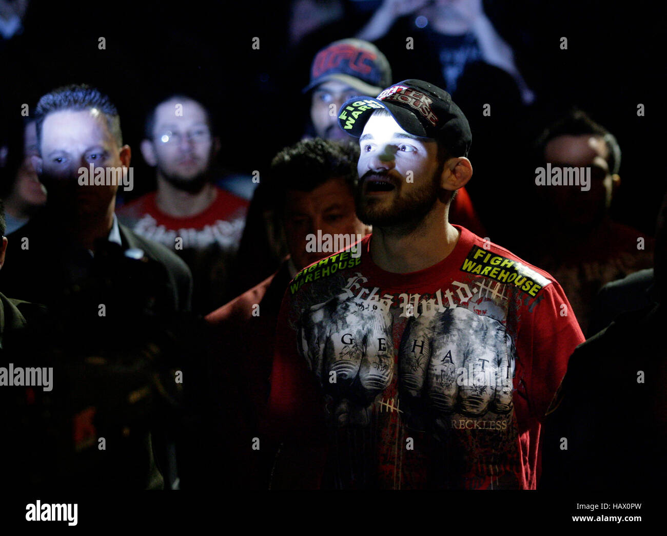 Dustin Hazelett before his fight against Paul Daley during UFC 108 at ...