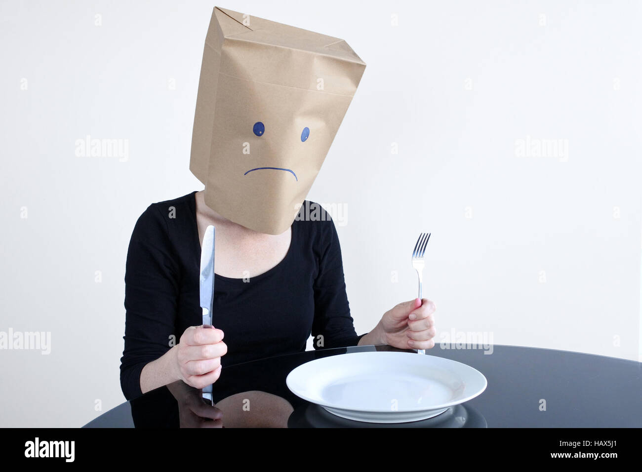Woman Eating Alone Sad High Resolution Stock Photography and Images - Alamy