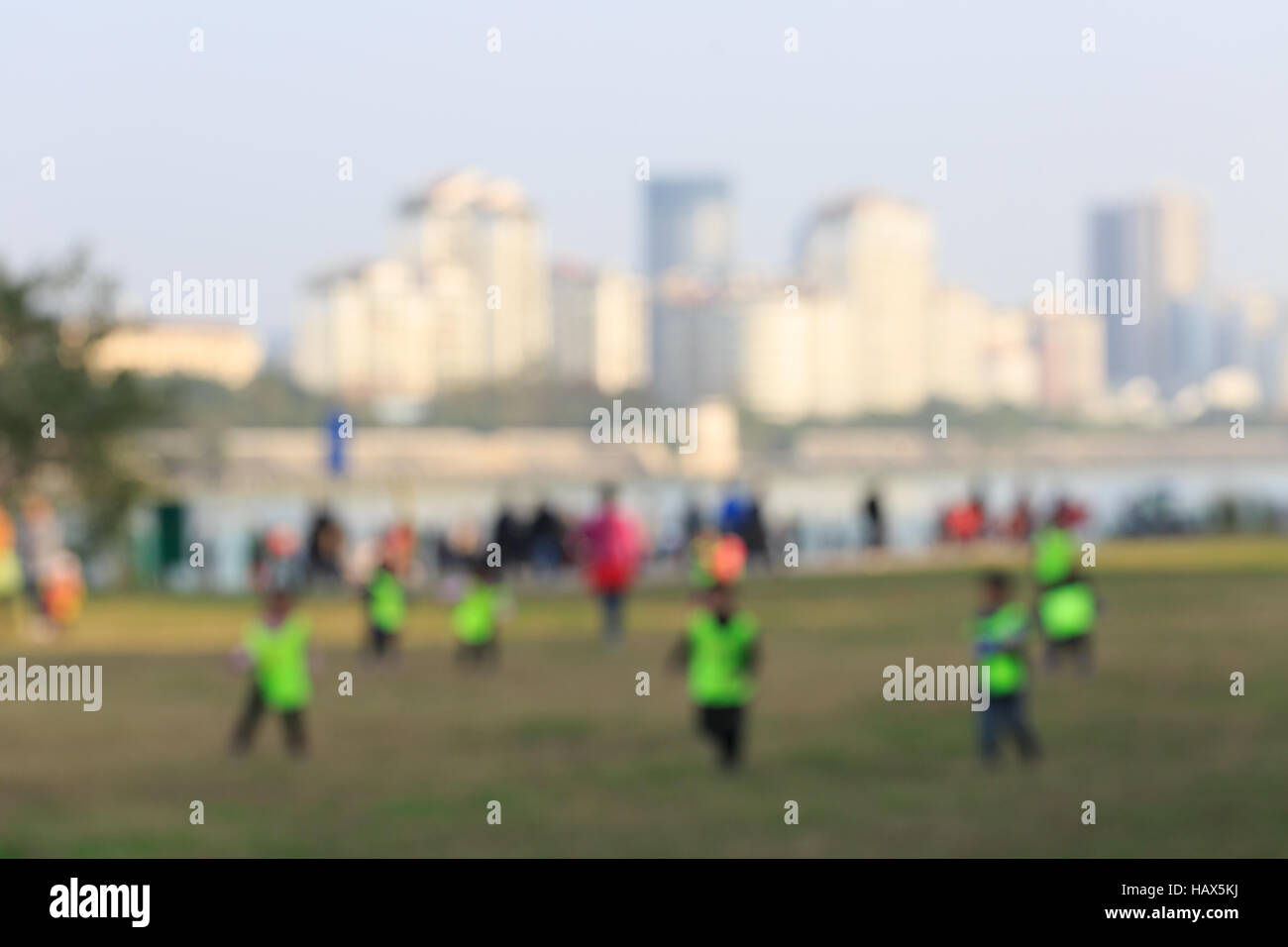 Children playing on the lawn Stock Photo - Alamy