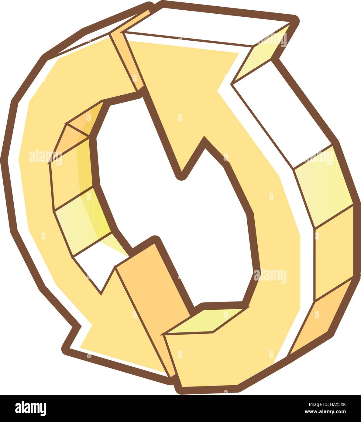 Orthographic arrow Stock Vector Images - Alamy