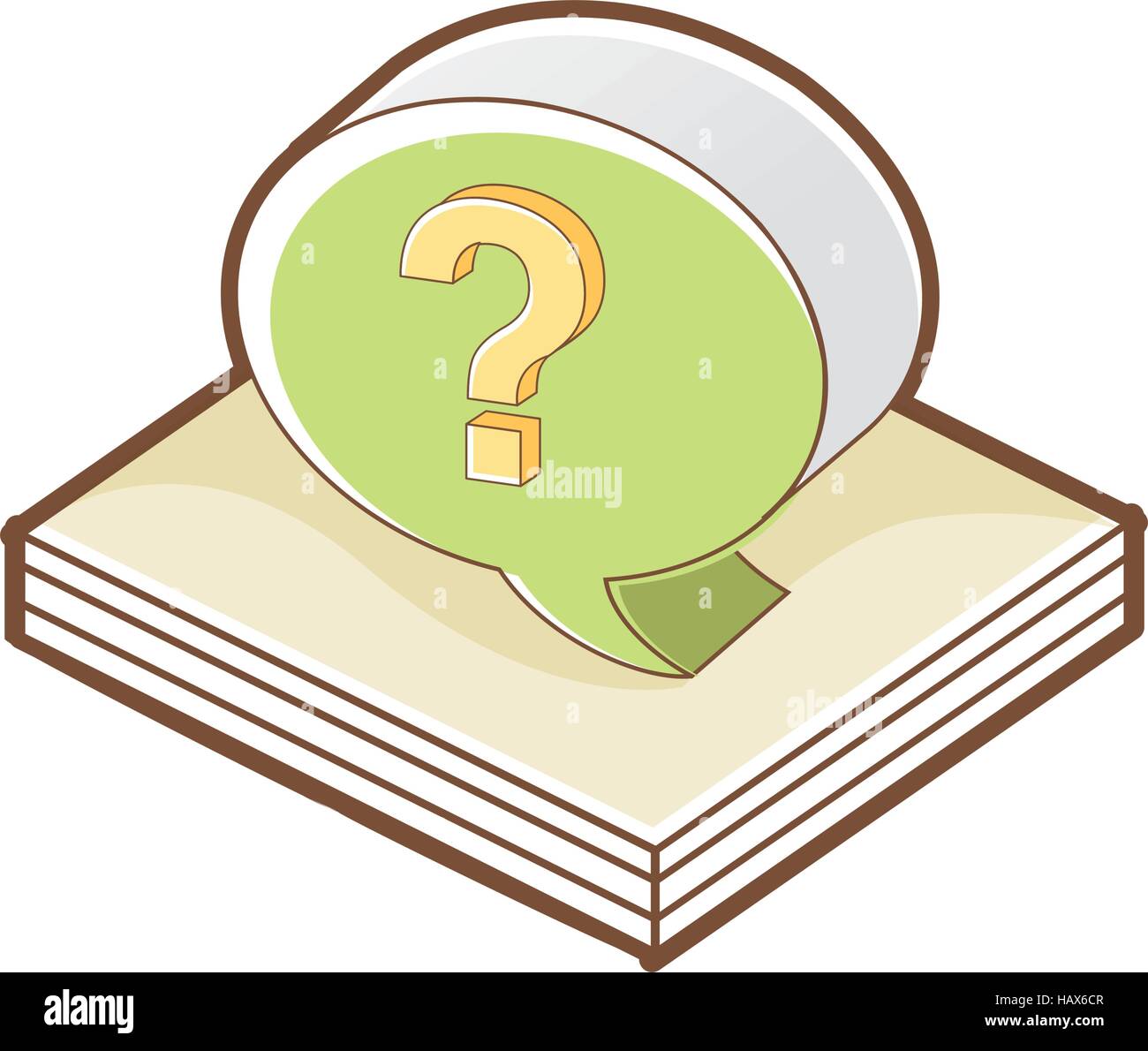 Paper speech bubble question Stock Vector Images - Alamy