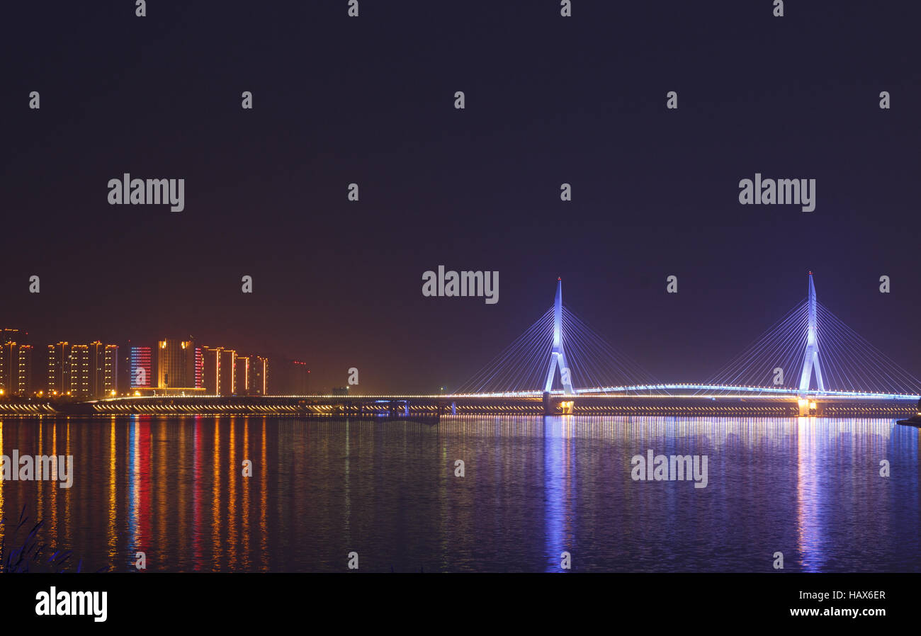 modern city at night Stock Photo - Alamy