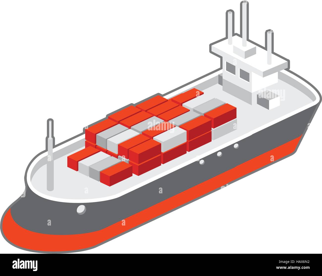 Cargo ship cut out Stock Vector Images - Alamy