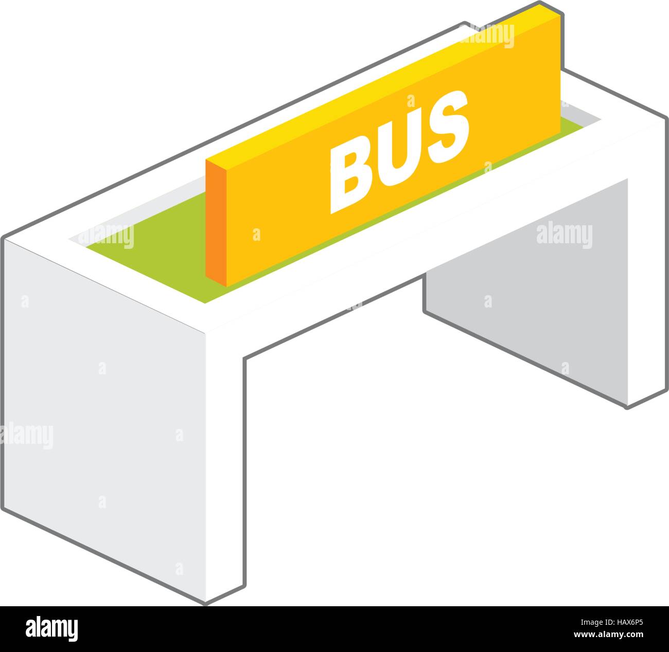 Bus stop cut out Stock Vector Images - Alamy