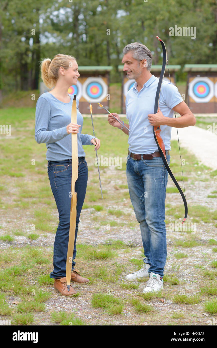 before the archery training Stock Photo - Alamy