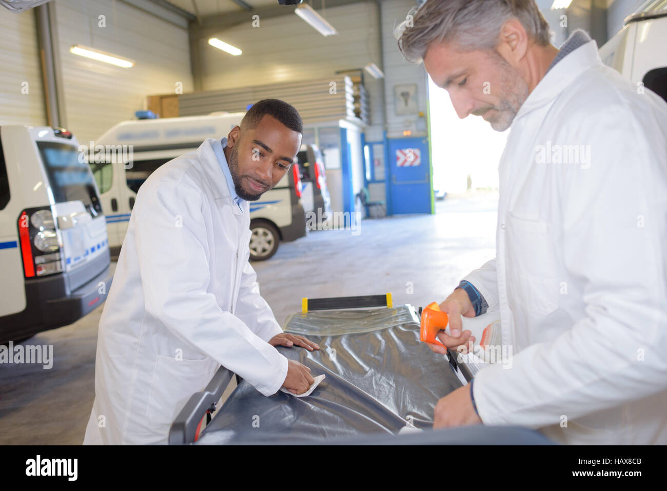 Ambulance cleaning hi-res stock photography and images - Alamy