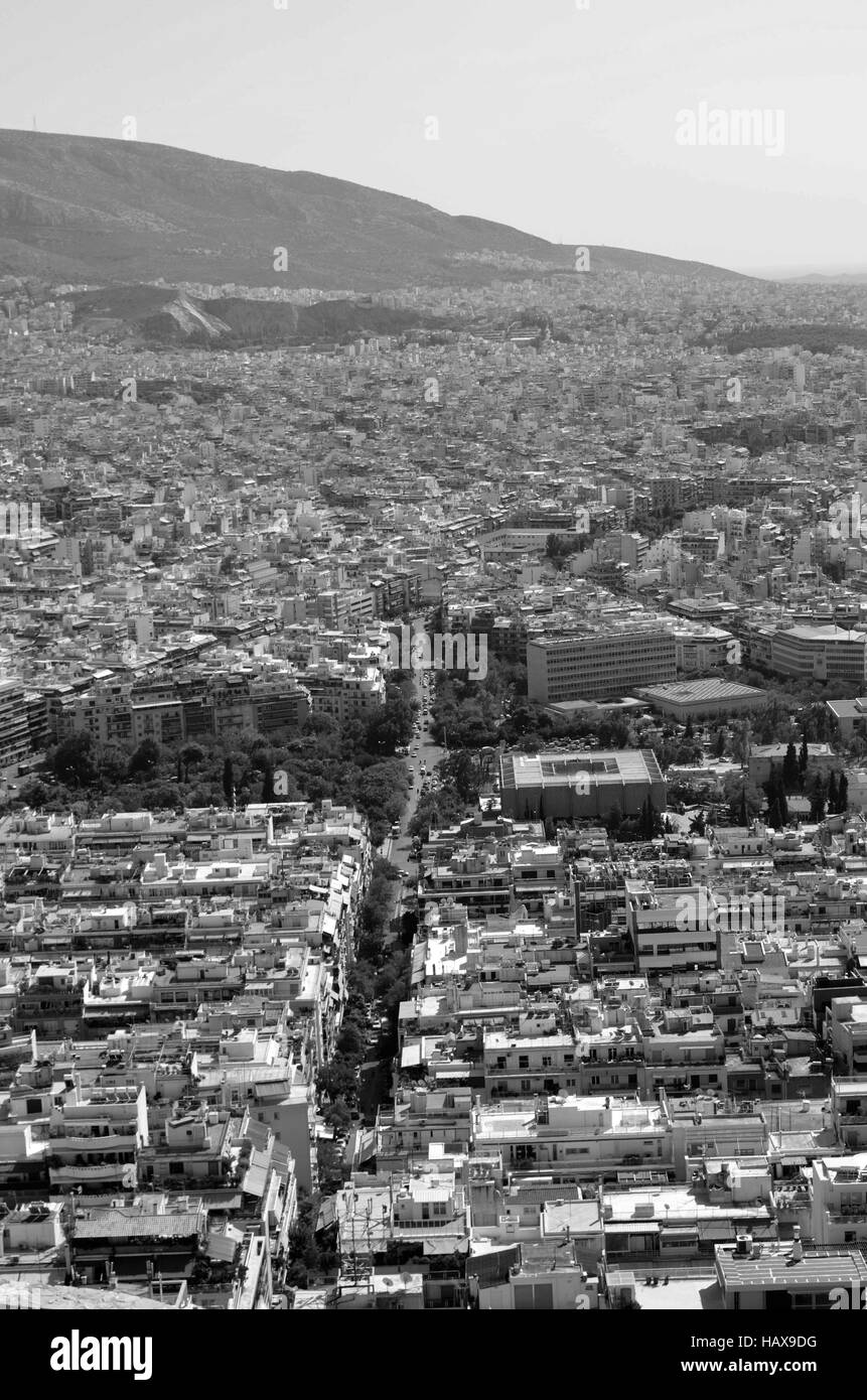 New town from above Black and White Stock Photos & Images - Alamy