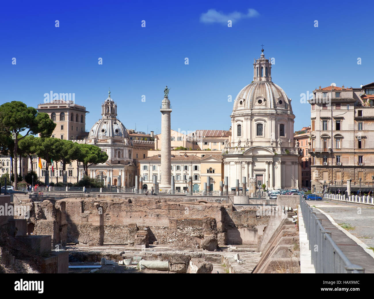 Italy. Rome. Trojan column Stock Photo - Alamy