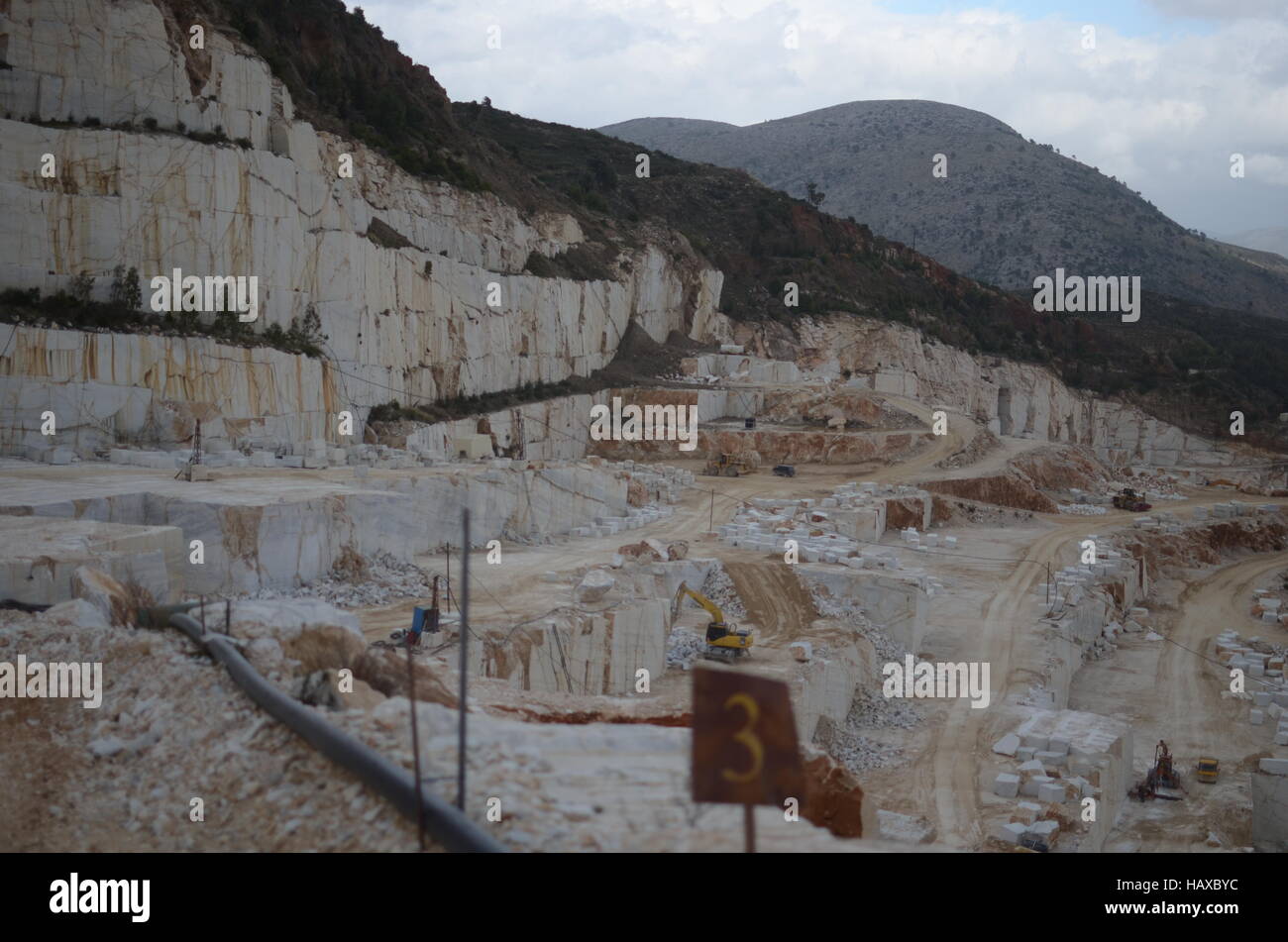 Old marble quarries high in the mountain Stock Photo - Alamy